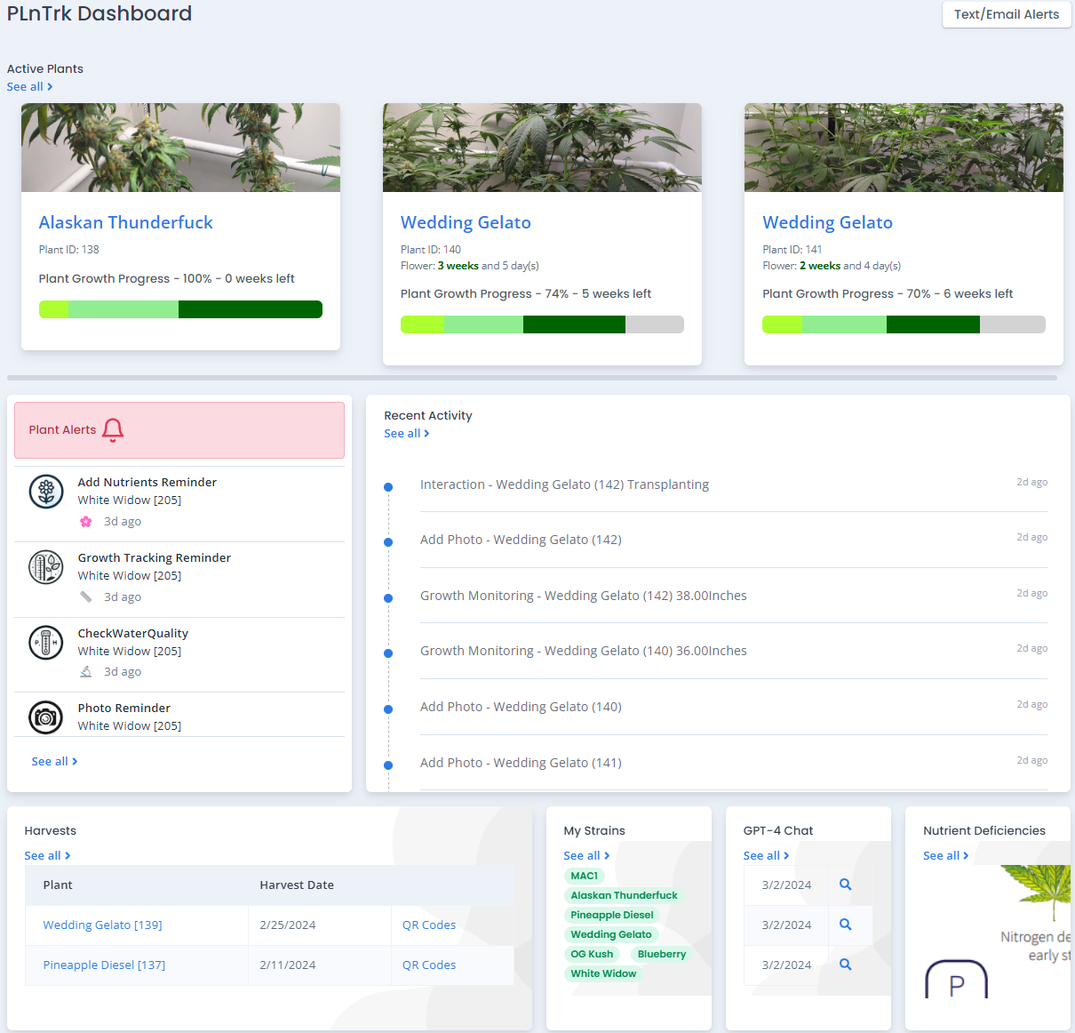 PLnTrk - - Plant Tracking/Logging for Plant Cultivators - Traceability ...